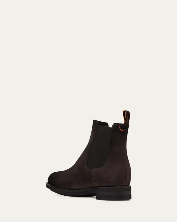 Santoni Enver Suede Chelsea Boots