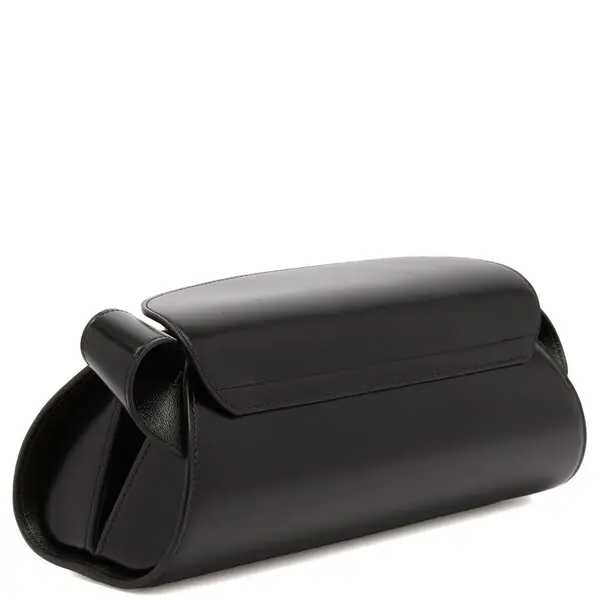JIL SANDER Cannolo Shoulder Bag - Black