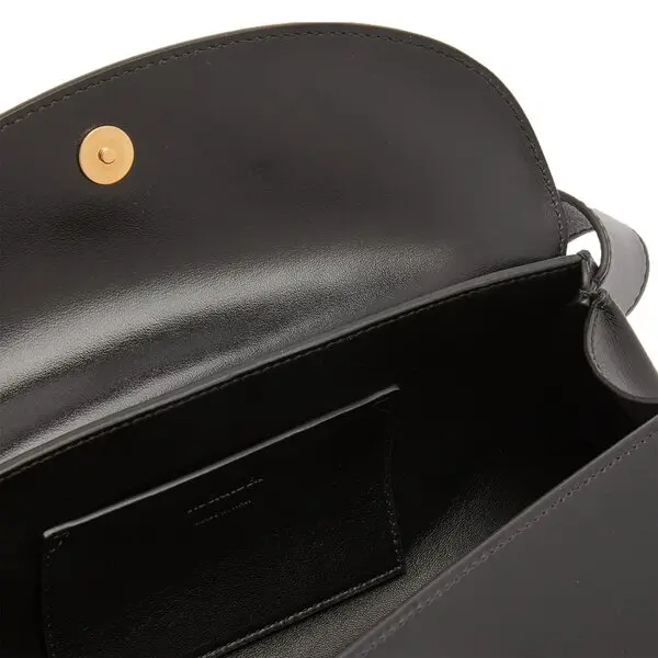 JIL SANDER Cannolo Shoulder Bag - Black