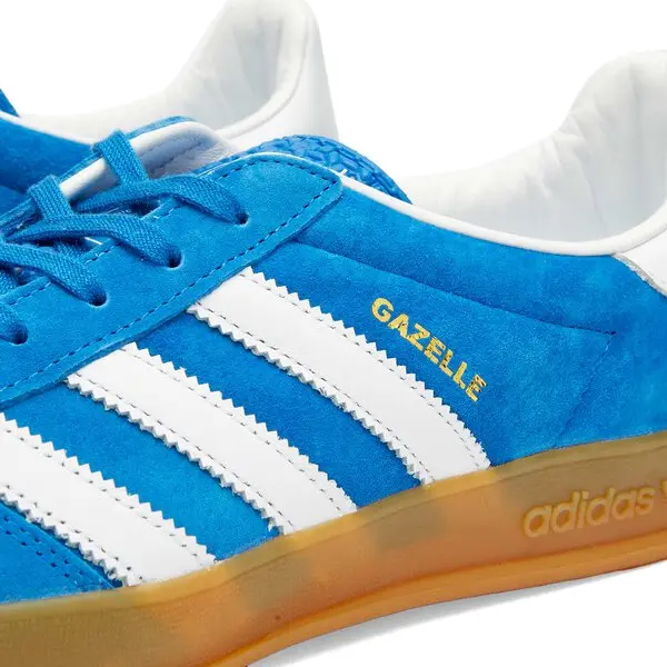 Adidas Gazelle Indoor Sneakers In Bluebird/White - 55% Off | Editorialist