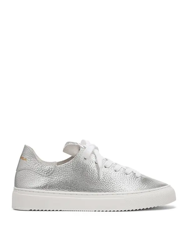 Sam Edelman Poppy Lace Up Sneakers - Silver Leather