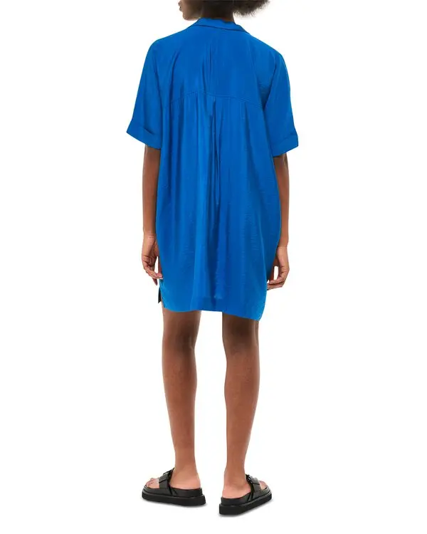 Whistles Melanie Relaxed Shirt Dress - Blue
