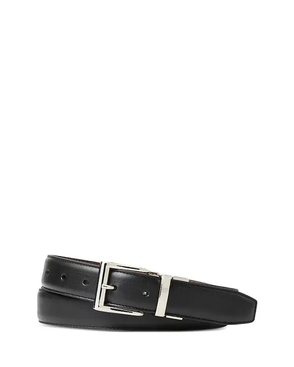Polo Ralph Lauren Reversible Leather Dress Belt - Black/brown