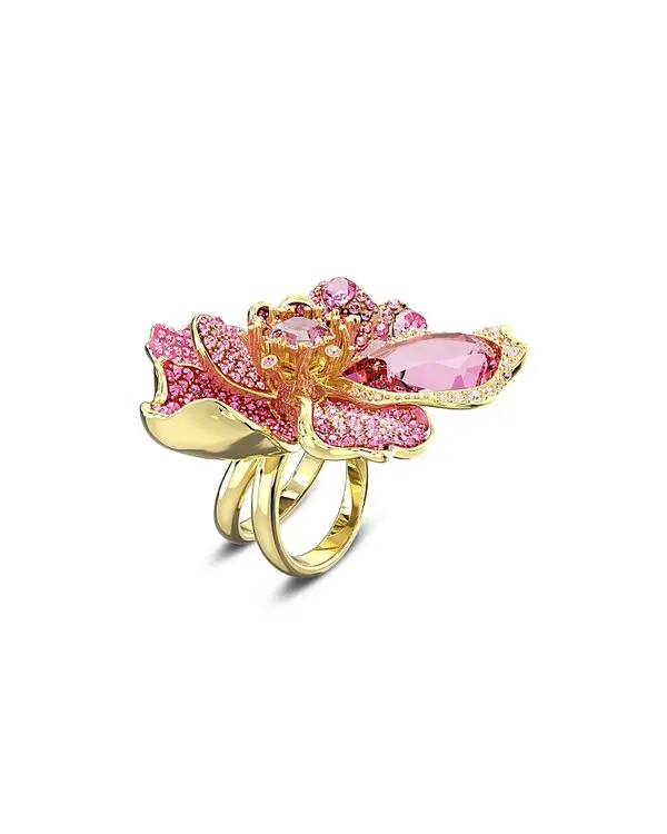 SWAROVSKI Idyllia Crystal Fashion Ring - Pink/gold