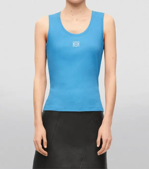 Loewe Embroidered Anagram Tank Top