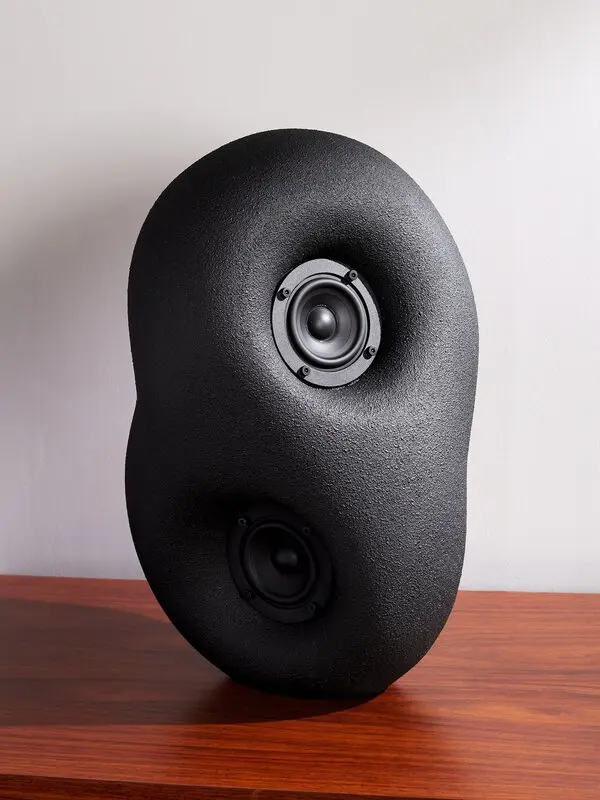 TRANSPARENT Acoustic Sculpture Jesmonite Speaker - Black