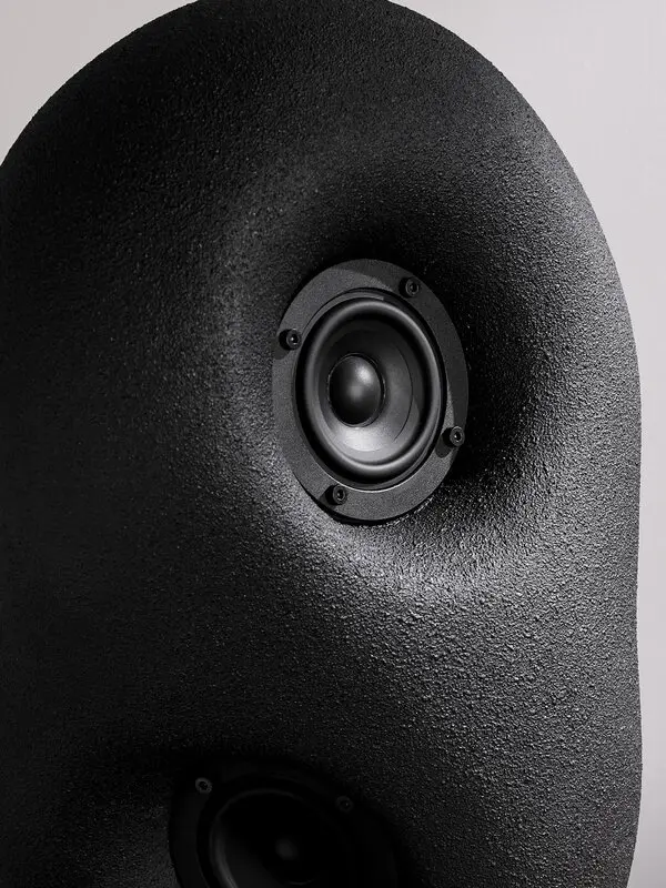 TRANSPARENT Acoustic Sculpture Jesmonite Speaker - Black