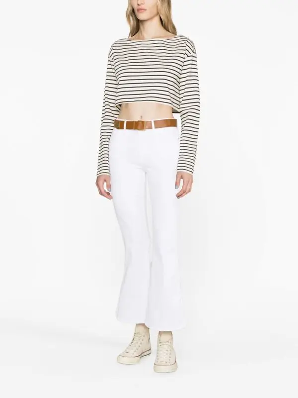 FRAME Le Crop Flare Slit Jeans