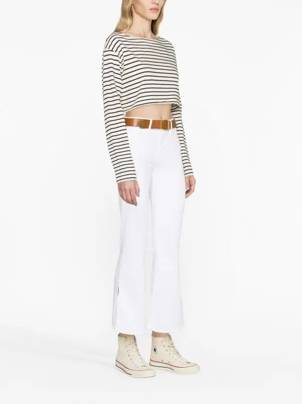 FRAME Le Crop Flare Slit Jeans
