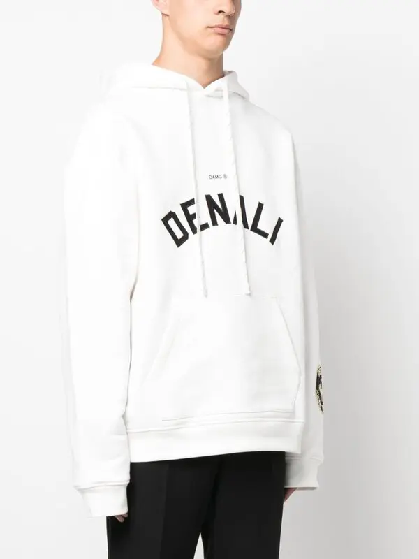 OAMC Logo-embroidered Drawstring Hoodie