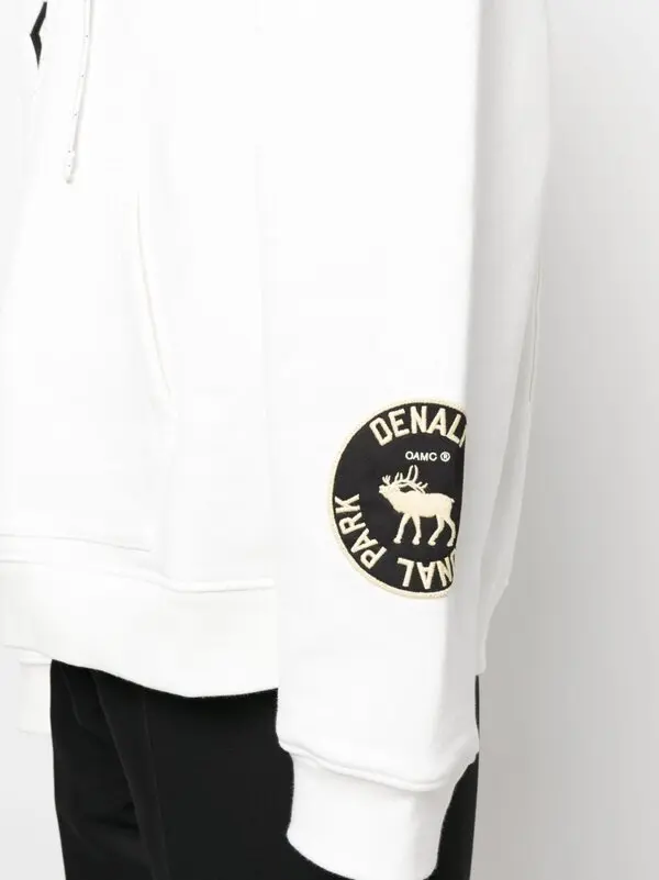 OAMC Logo-embroidered Drawstring Hoodie