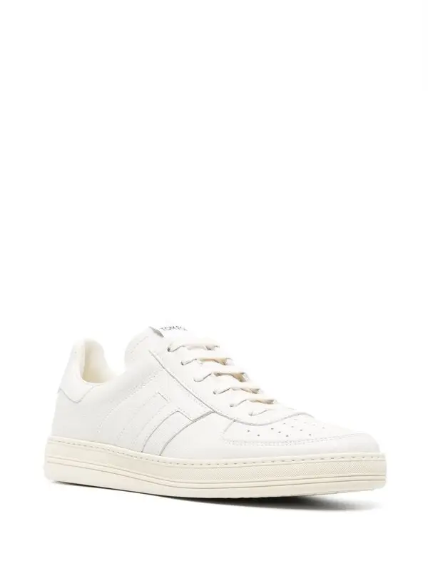 TOM FORD Logo-patch Low-top Leather Sneakers