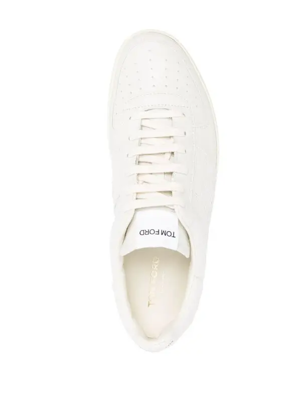 TOM FORD Logo-patch Low-top Leather Sneakers