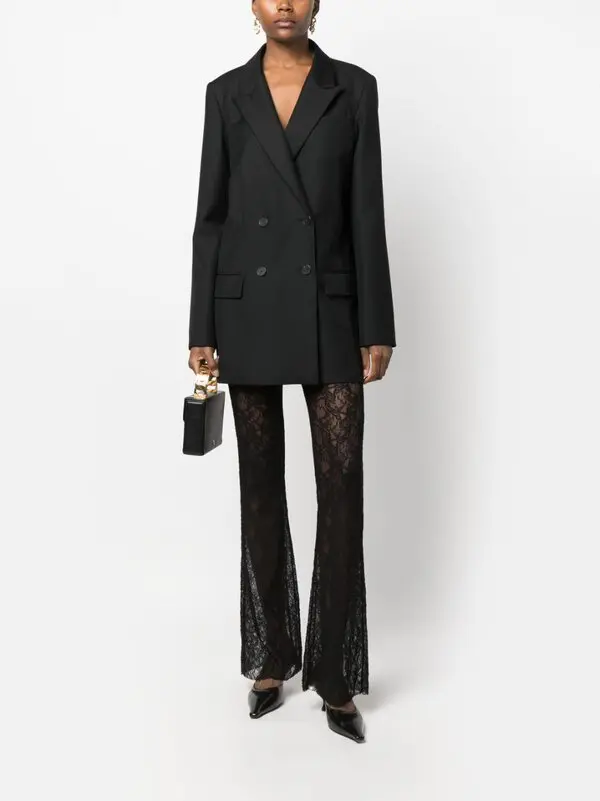 Philosophy Di Lorenzo Serafini Floral Lace Flared Trousers