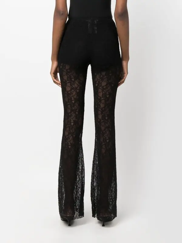 Philosophy Di Lorenzo Serafini Floral Lace Flared Trousers