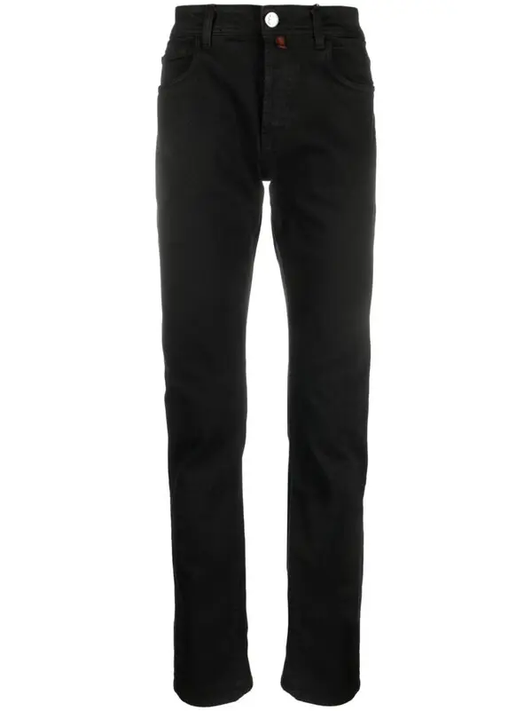 BILLIONAIRE Mid-rise Straight-leg Jeans - Black