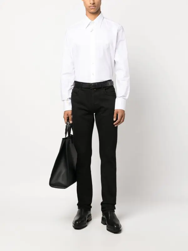 BILLIONAIRE Mid-rise Straight-leg Jeans - Black