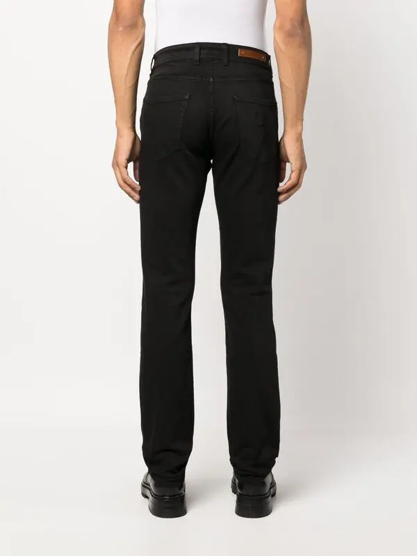 BILLIONAIRE Mid-rise Straight-leg Jeans - Black