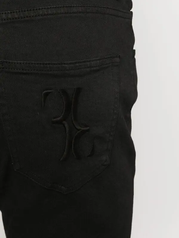 BILLIONAIRE Mid-rise Straight-leg Jeans - Black
