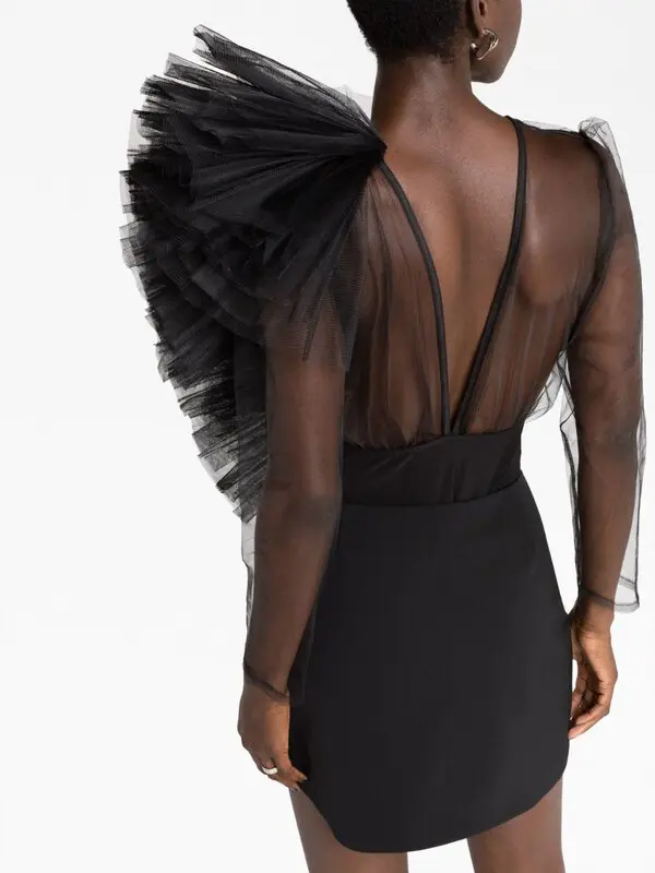 Alchemy Fashions 3d-ruffle Sheer Body