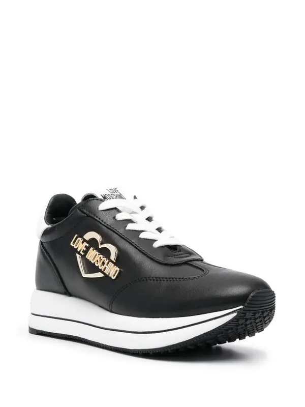 Moschino Logo-plaque Low-top Sneakers