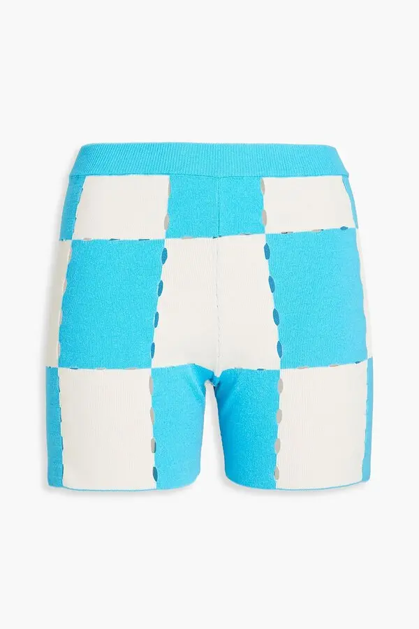 Jacquemus Gelato Checked Cotton-blend Shorts