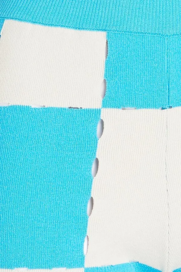 Jacquemus Gelato Checked Cotton-blend Shorts