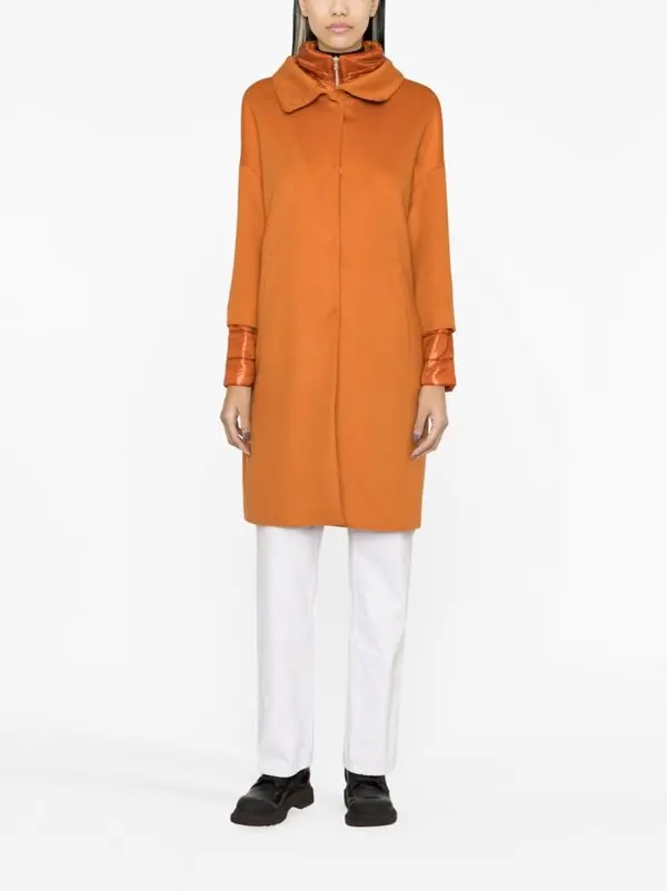 Herno Funnel-neck Single-breasted Coat