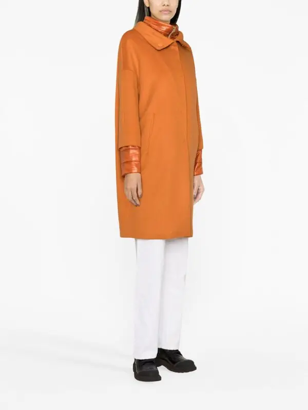 Herno Funnel-neck Single-breasted Coat