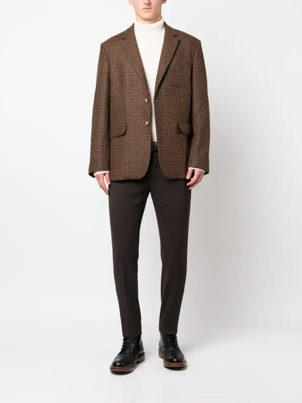 PT TORINO Tailored Wool Trousers - Brown