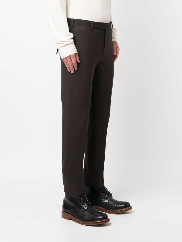 PT TORINO Tailored Wool Trousers - Brown