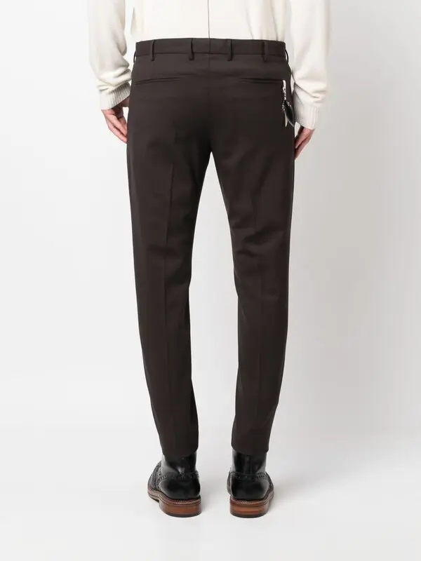 PT TORINO Tailored Wool Trousers - Brown