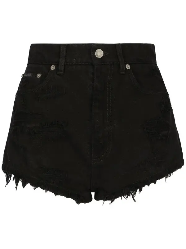 Dolce & Gabbana Distressed Denim Shorts