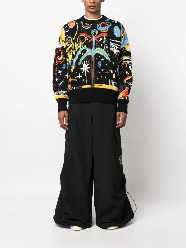 Palm Angels Starry Night Jacquard Jumper