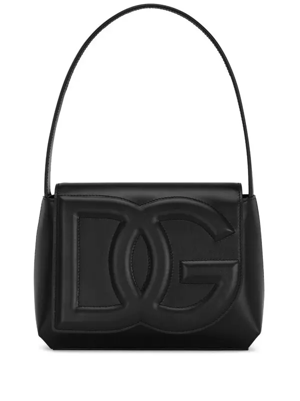 Dolce & Gabbana Logo-embossed Leather Shoulder Bag