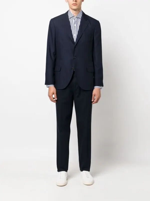 Brunello Cucinelli Striped Spread-collar Cotton Shirt