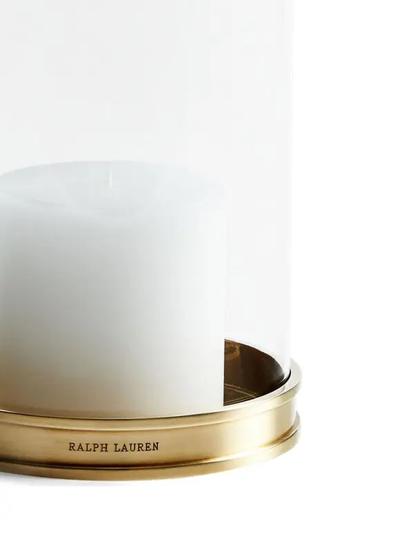 Ralph Lauren Modern Hurricane Candle Holder - White