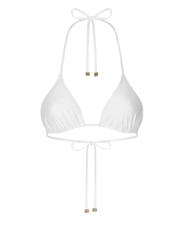 Dolce & Gabbana Triangle Bikini Top - White