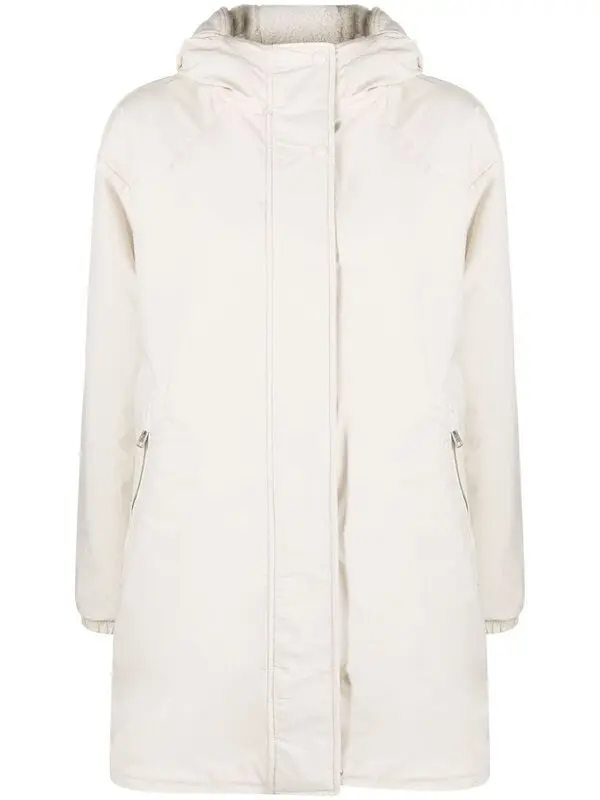 Woolrich Reversible Hooded Mid-length Coat