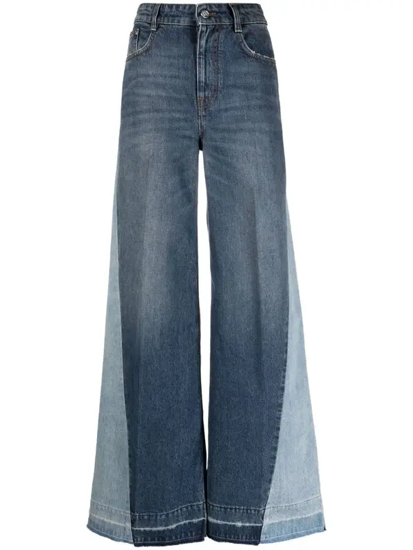 Stella McCartney Double Tone Wide-leg Jeans