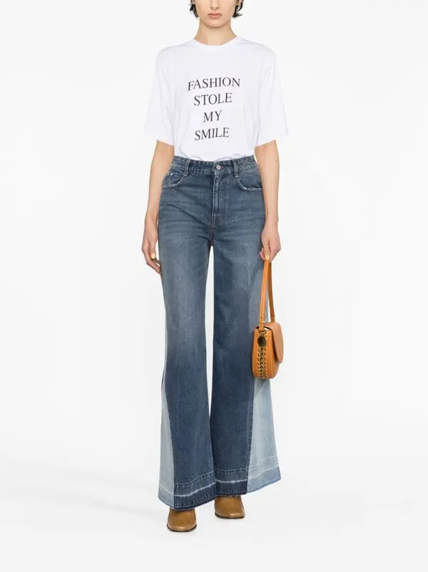 Stella McCartney Double Tone Wide-leg Jeans