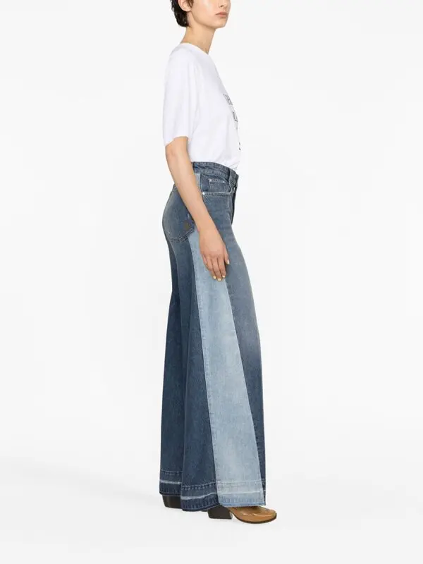 Stella McCartney Double Tone Wide-leg Jeans