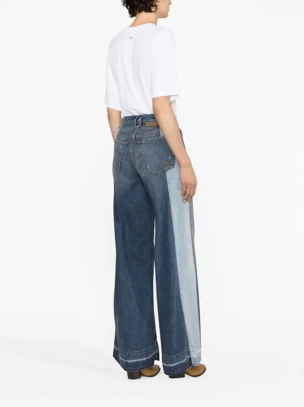 Stella McCartney Double Tone Wide-leg Jeans