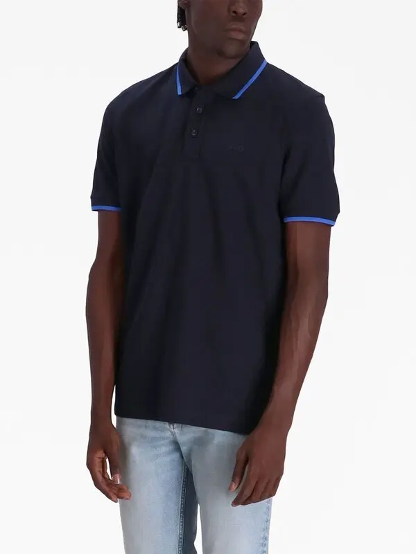 BOSS Logo-emed Cotton Polo Shirt