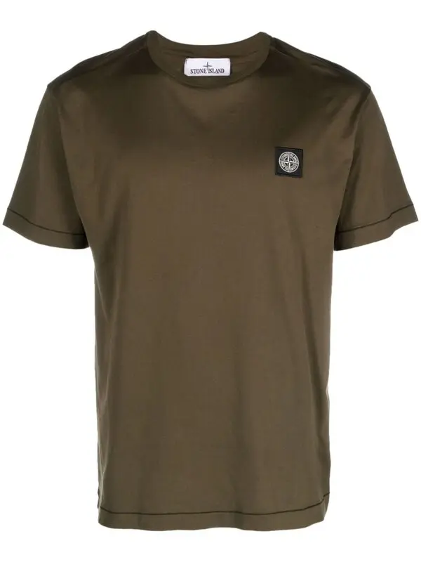 Stone Island Compass-patch Cotton T-shirt