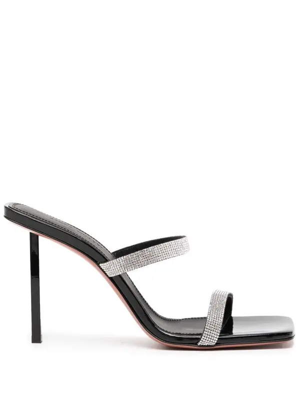 Amina Muaddi Rih Open-toe Sandals - Black