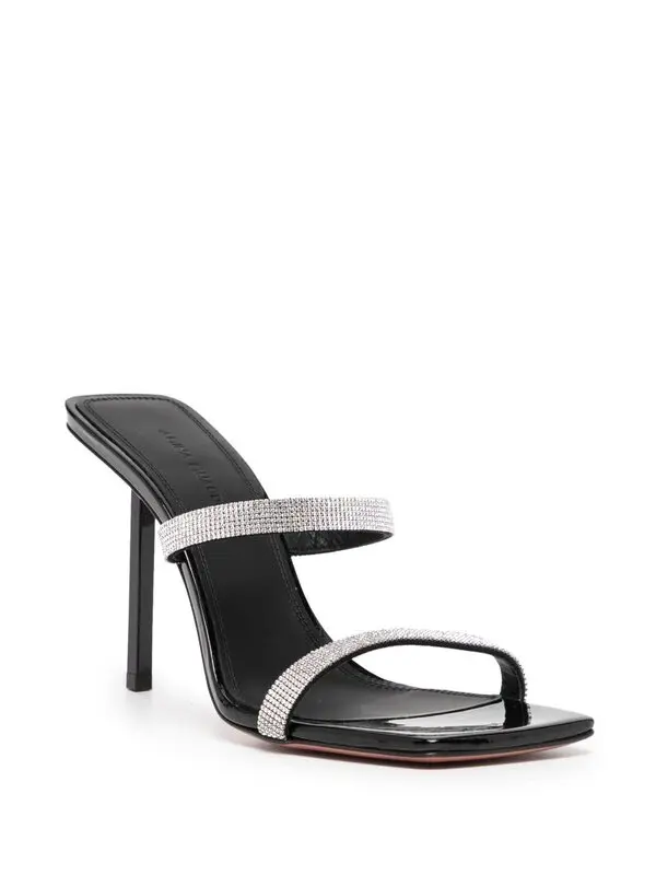 Amina Muaddi Rih Open-toe Sandals - Black
