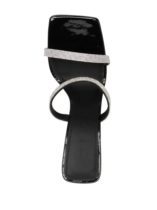 Amina Muaddi Rih Open-toe Sandals - Black