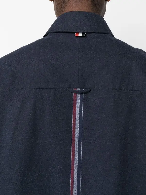 Thom Browne Logo-patch Detail Shirt