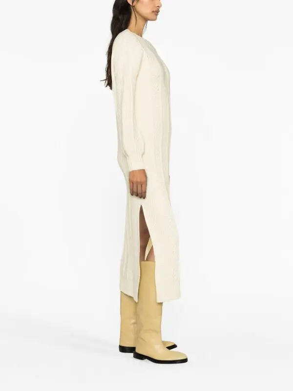 GOLDEN GOOSE Cable-knit Crew Neck Dress